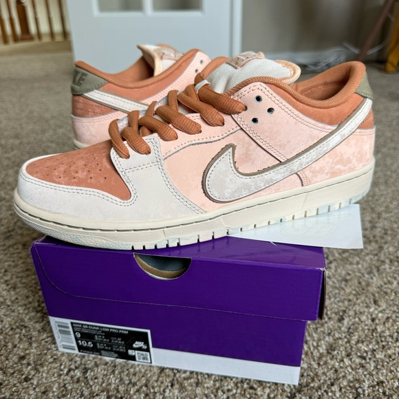 Nike | Shoes | Nike Sb Dunk Low Pro Pink And Tan Sneakers | Poshmark